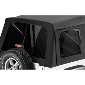 Bestop 5859915 Black Denim Tinted Window Kit Supertop Classic Soft Tops - 1976-95 CJ7 & Wrangler YJ