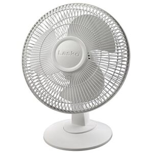 lasko 3-speed 12″ table fan – white