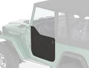 bestop 5303001 black crush lower fabric half doors for 1964-1984 toyota land cruiser