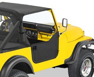 Bestop 5302801 Black Lower Fabric Half Doors for 1976-1986 CJ7/CJ8