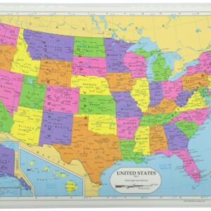 Painless Learning Map of USA Placemat