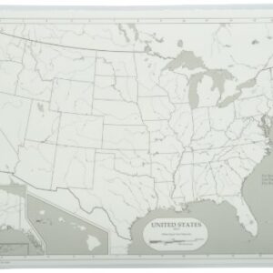 Painless Learning Map of USA Placemat