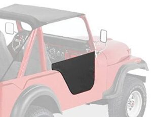 bestop 5302501 black lower fabric half doors for 1955-1975 m38a1/cj5/cj6