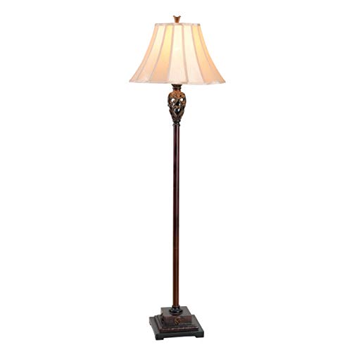 Kenroy Home 20181GR Iron Lace Floor Lamp with Golden Ruby Finish, Classic Style, 62.75" Height, 18" Width, 18" Depth