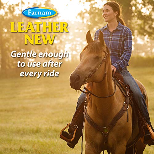 Farnam Leather New Easy-Polishing Glycerine Saddle Soap and Leather Saddle Cleaner, Protects and Preserves Leather, Cleans, Conditions and Polishes, 16 Oz.