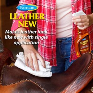 Farnam Leather New Easy-Polishing Glycerine Saddle Soap and Leather Saddle Cleaner, Protects and Preserves Leather, Cleans, Conditions and Polishes, 16 Oz.