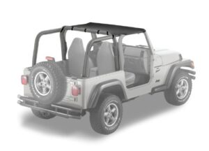 bestop 5253235 black diamond safari-style bikini top for 2003-2006 wrangler (except unlimited)