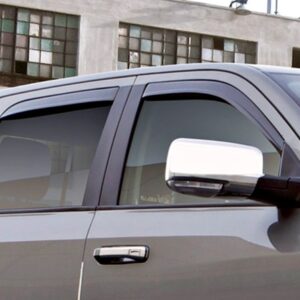 Auto Ventshade [AVS] Low Profile Ventvisor / Rain Guards | Smoke Color, 4 pc | 894009 | Fits 2004 - 2014 Ford F-150 SuperCab