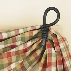 park designs forged loop curtains hook – black