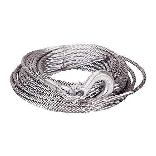 Mile Marker 19-50020C Steel Cable for Winch, 3/8" X 100'