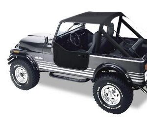 Bestop 5250801 Traditional Bikini Top for 1976-1991 CJ7/CJ8 & Wrangler,Black