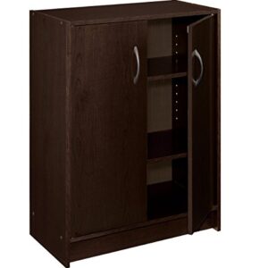 ClosetMaid 8925 2-Door Stackable Laminate Organizer, Espresso