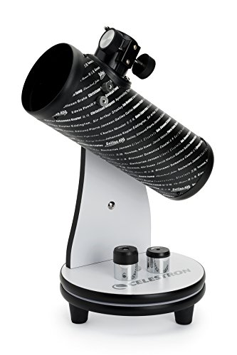 Celestron – 76mm Classic FirstScope – Compact and Portable Tabletop Dobsonian Telescope – Ideal Telescope for Beginners – Features Notable Astronomers and Scientists – BONUS Astronomy Software Package