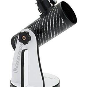 Celestron – 76mm Classic FirstScope – Compact and Portable Tabletop Dobsonian Telescope – Ideal Telescope for Beginners – Features Notable Astronomers and Scientists – BONUS Astronomy Software Package