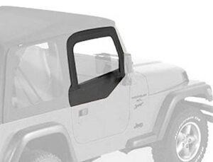 bestop 5179035 black diamond upper fabric half doors for 1997-2006 wrangler