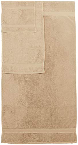 Amazon Brand – Pinzon 6 Piece Blended Egyptian Cotton Bath Towel Set - Driftwood