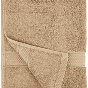 Amazon Brand – Pinzon 6 Piece Blended Egyptian Cotton Bath Towel Set - Driftwood