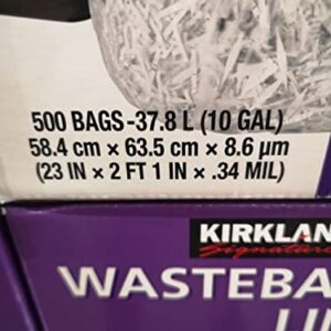 Kirkland Signature Kirkland, 500 Bags, Clear