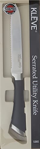 Norpro KLEVE Stainless Steel 5-Inch Serrated Utility Tomato Knife