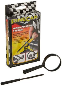 pine car derby micro-polishing system