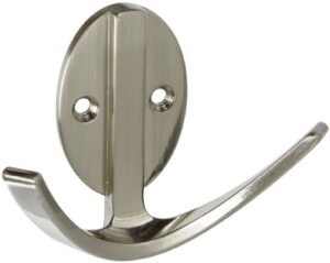 stanley hardware s807-032 v8010 modern double robe hook in satin nickel