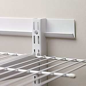 Rubbermaid FastTrack Rail, Hardware, 40", White, Heavy-Duty Steel, Durable, Ideal for Pantries, Linen Closets, Laundry Rooms, Utility Rooms