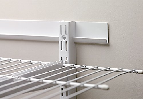 Rubbermaid FastTrack Rail, Hardware, 40", White, Heavy-Duty Steel, Durable, Ideal for Pantries, Linen Closets, Laundry Rooms, Utility Rooms