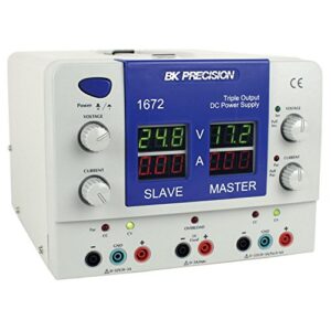 B&K Precision 1672 Quad Display Triple Output DC Power Supplies, 0-3A Current (variable outputs)