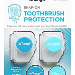 Dr. Tung's Snap-On Toothbrush Sanitizer 2 Count - Assorted Colors