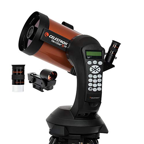 Celestron - NexStar 5SE Telescope - Computerized Telescope for Beginners and Advanced Users - Fully-Automated GoTo Mount - SkyAlign Technology - 40,000+Celestial Objects - 5-Inch Primary Mirror,Orange