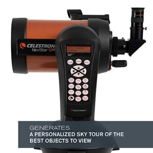 Celestron - NexStar 5SE Telescope - Computerized Telescope for Beginners and Advanced Users - Fully-Automated GoTo Mount - SkyAlign Technology - 40,000+Celestial Objects - 5-Inch Primary Mirror,Orange