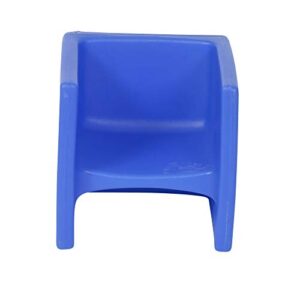 Children's Factory-CF910-009 Cube Chair for Kids, Flexible Seating Classroom Furniture for Daycare/Playroom/Homeschool, Indoor/Outdoor Toddler Chair, Blue, Set of 1