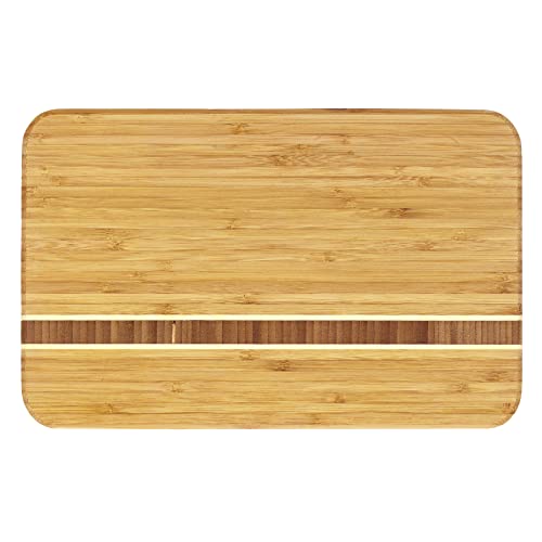 Totally Bamboo Aruba Bamboo Serving and Cutting Board, 12-1/2" x 8"