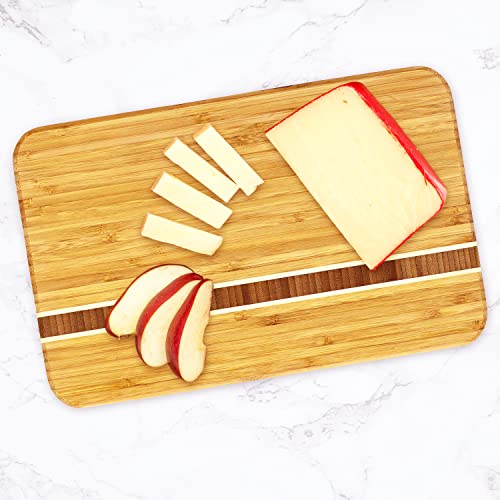 Totally Bamboo Aruba Bamboo Serving and Cutting Board, 12-1/2" x 8"