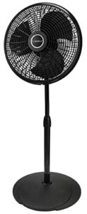 lasko lasko-16 adjustable performance pedestal, 3-speed, black (2527) household fans