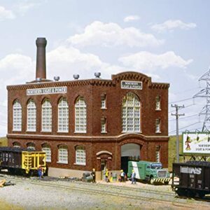 Walthers Cornerstone HO Scale Model Northern Light & Powerhouse Structure Kit, 8 (933-3021)