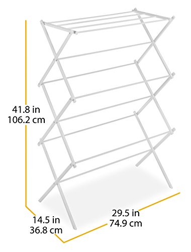 Whitmor Foldable Drying Rack, White