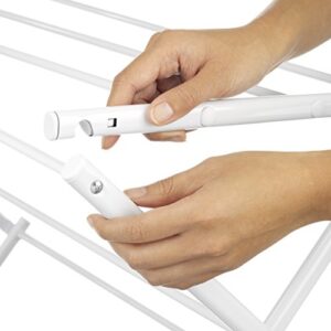 Whitmor Foldable Drying Rack, White