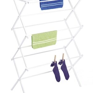 Whitmor Foldable Drying Rack, White