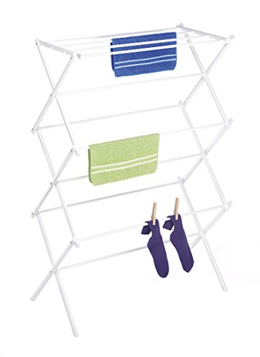 Whitmor Foldable Drying Rack, White