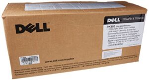 dell pk492 black toner cartridge 2330d/dn, 2350d/dn laser printer