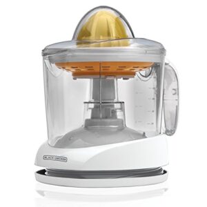 black+decker 32oz citrus juicer, white, cj625