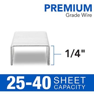 Swingline Staples, Optima, Premium, 1/4" Length, Jam Free Staples for Swingline Stapler Heavy Duty, Perfect for Home Office Supplies & Desktop, 40 Sheet Capacity, 210/Strip, 3750/Box, 1 Pack (35556)