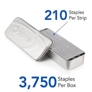 Swingline Staples, Optima, Premium, 1/4" Length, Jam Free Staples for Swingline Stapler Heavy Duty, Perfect for Home Office Supplies & Desktop, 40 Sheet Capacity, 210/Strip, 3750/Box, 1 Pack (35556)