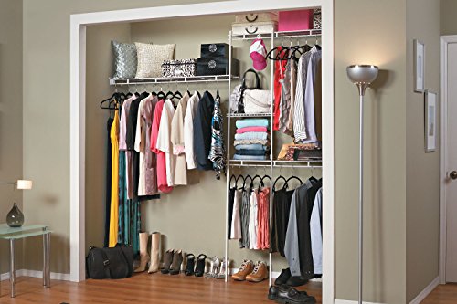 ClosetMaid 1628 Closet Organizer Kit, 5-Foot to 8-Foot, White