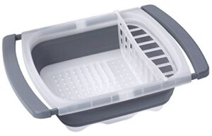 prepworks by progressive collapsible over-the-sink dish drainer