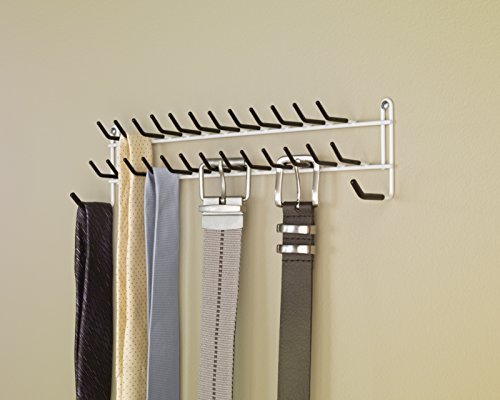 ClosetMaid 8051 Tie and Belt Rack, White