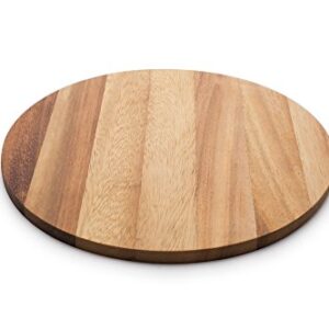 Ironwood Gourmet 28445 Multi-Use Circle Serving Board, Acacia Wood, 9 Inch Diameter