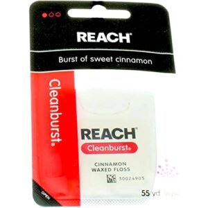 reach cleanburst waxed floss cinnamon 55 yards (pack of 3)