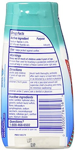 Colgate 2 in 1 Toothpaste Mouthwash Whitening 4.6 Tubes, Icy Blast, 27.6 Oz, Pack of 6